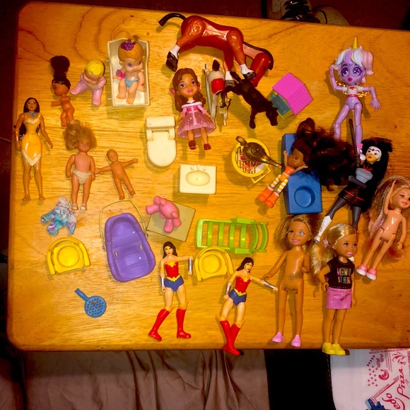 Mixed | Toys | Lot Of Mix Dolls And Accessories | Poshmark